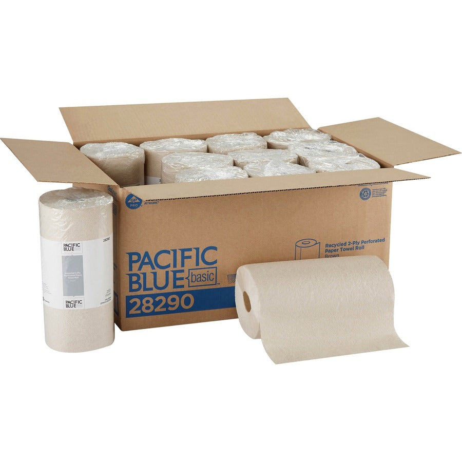 Pacific Blue Basic Recycled Perforated Paper Roll Towel – Tekmentum