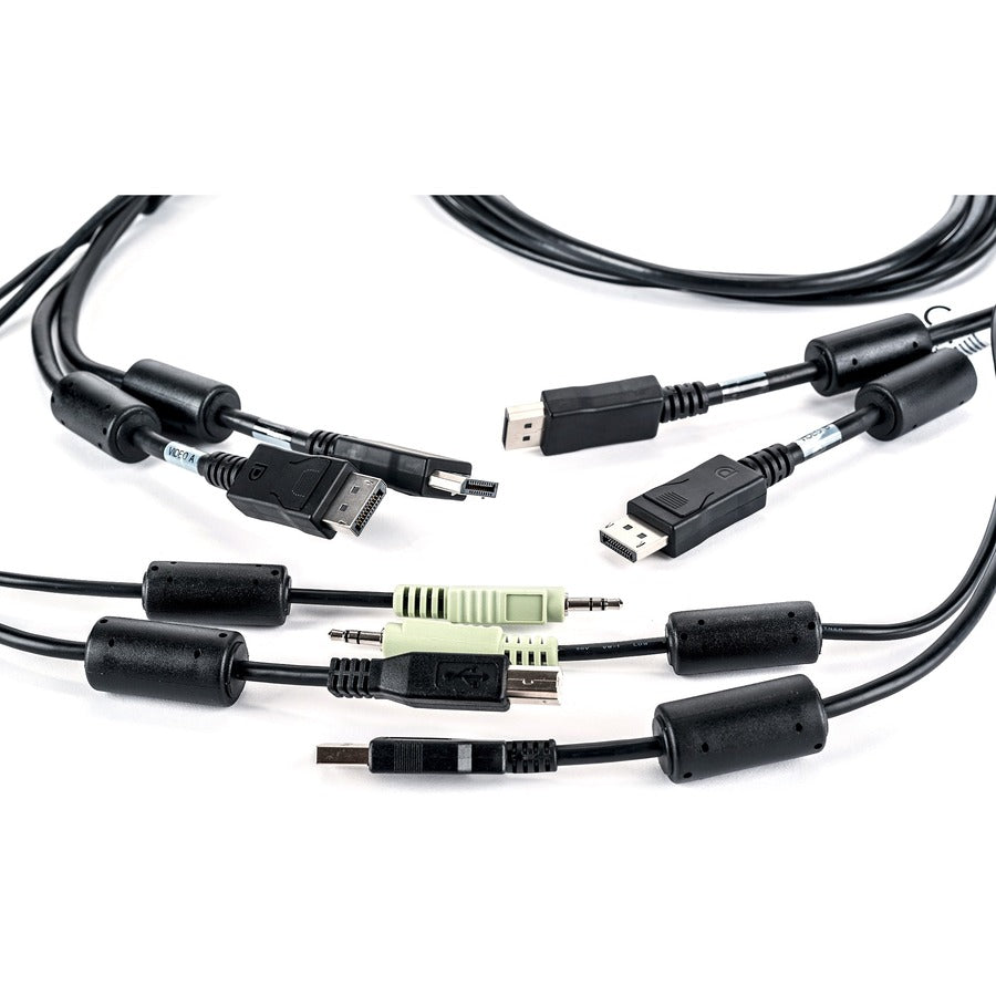 Vertiv Avocent USB Keyboard and Mouse Dual DisplayPort and Audio Cable ...