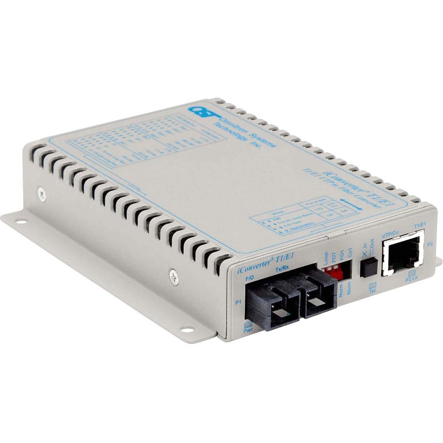iConverter T1/E1 Fiber Media Converter RJ48 SC Multimode 5km – Tekmentum