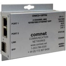 ComNet 2 Channel 10/100/1000 Mbps Ethernet Electrical To Optical Media ...