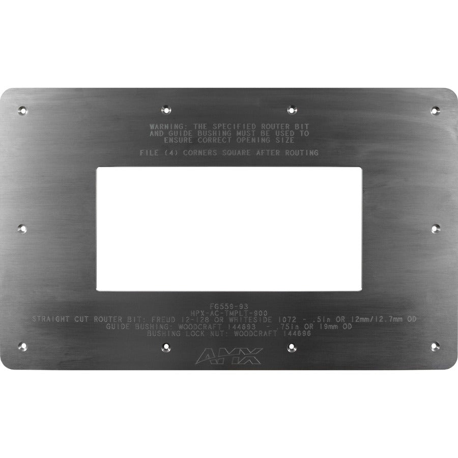 AMX HPX-AC-TMPLT Installation Router Guide – Tekmentum