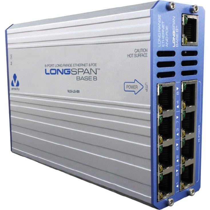 Veracity 8-Port Hi-POE Extender LONGSPAN Base 8 – Tekmentum
