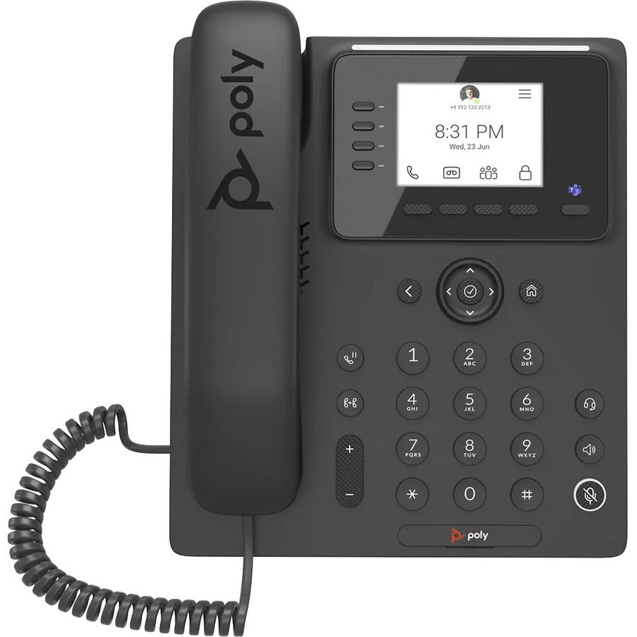 Poly CCX 350 IP Phone - Corded - Corded - Desktop Wall Mountable ...